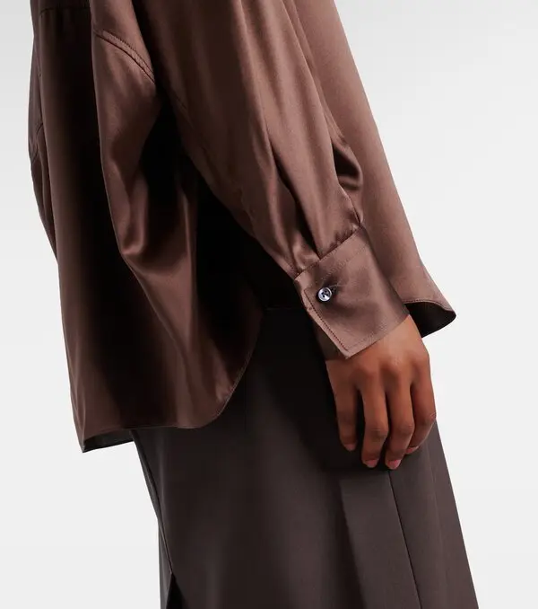 Brunello Cucinelli Silk Satin Blouse