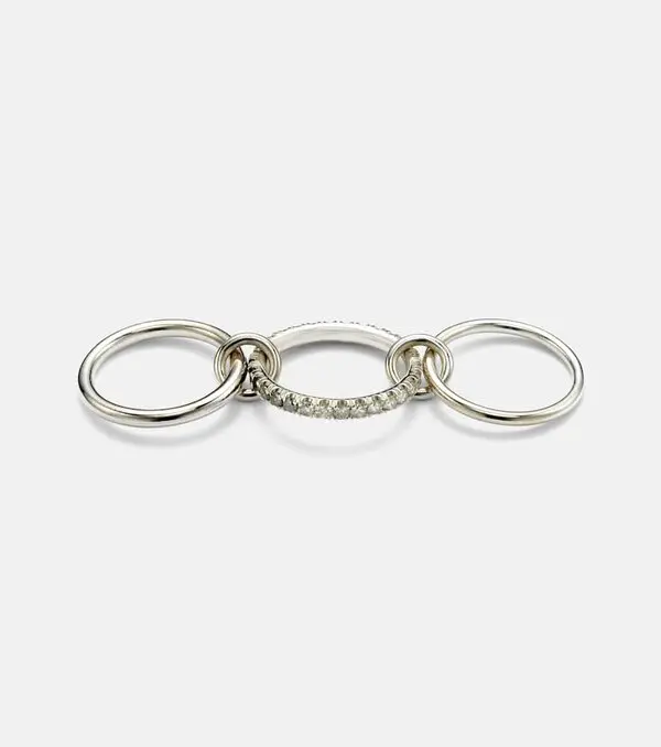 SPINELLI KILCOLLIN Petunia Sterling Ring With Diamonds - Silver