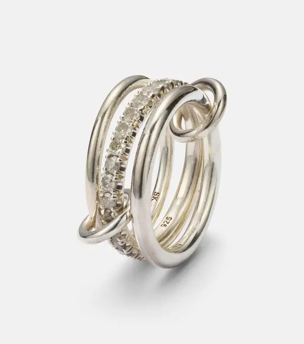 SPINELLI KILCOLLIN Petunia Sterling Ring With Diamonds - Silver