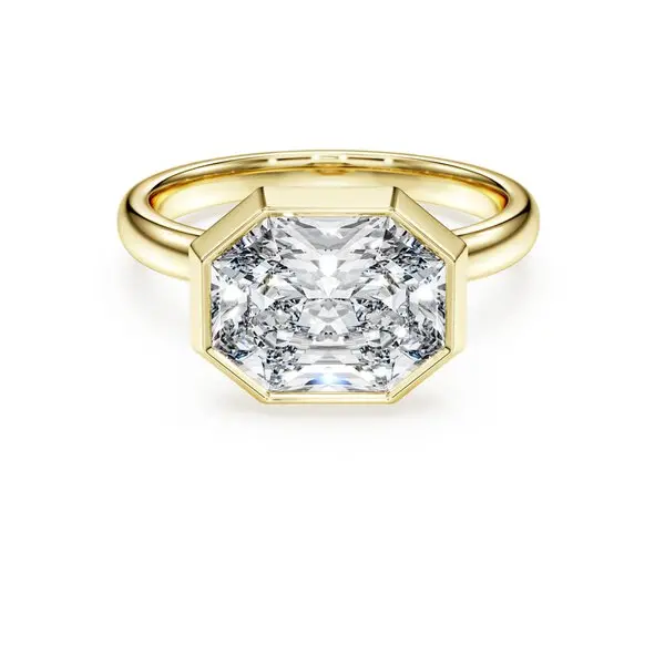 SWAROVSKI Octagon Bezel Solitaire Ring - White