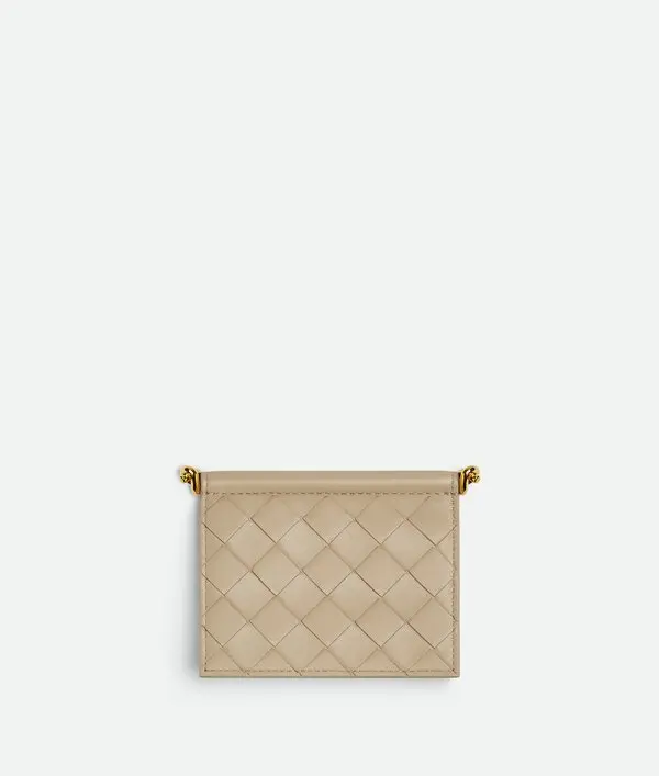 BOTTEGA  VENETA Solstice Business Card Case - Ecru