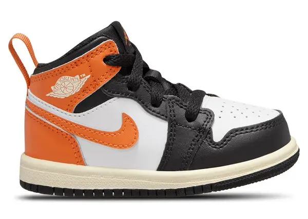 JORDAN 1 Mid Top Sneakers - Starfish/white/sail