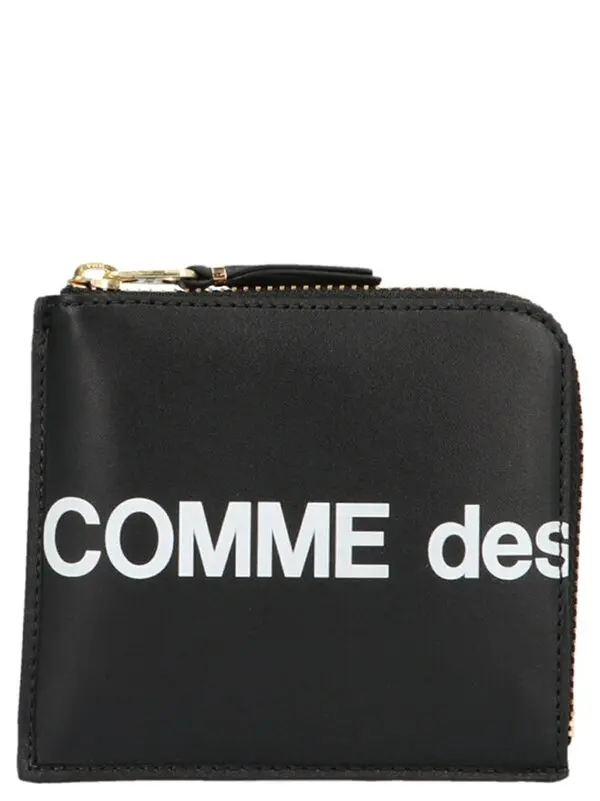 Comme Des Garçons Huge Logo’ Wallet - Black