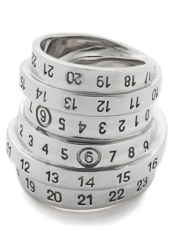 MAISON MARGIELA Logo Ring - Silver