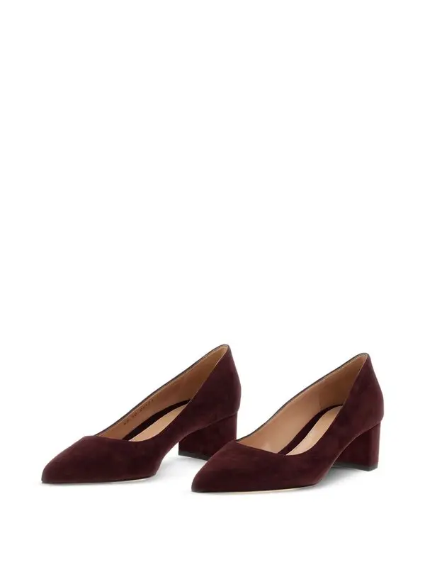 Gianvito Rossi Piper Suede Pumps Bordeaux 33% Off Editorialist