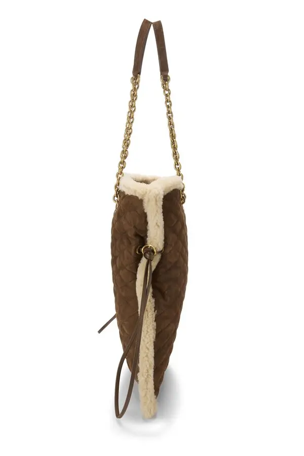 Saint Laurent Shearling Le Pochon Tote