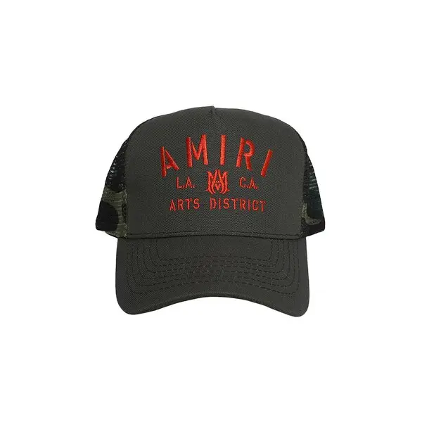Amiri Stencil Trucker Cap - Green