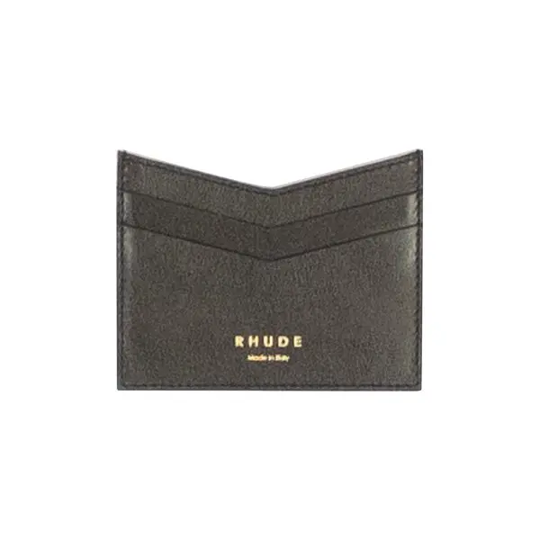 Rhude Logo Card Holder - Black