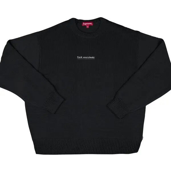 Supreme Crewneck Sweater - Black