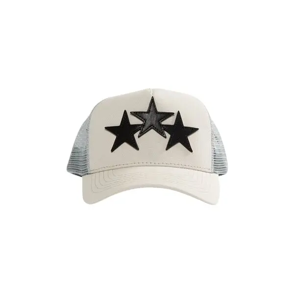 Amiri 3 Star Trucker Cap - White | Editorialist