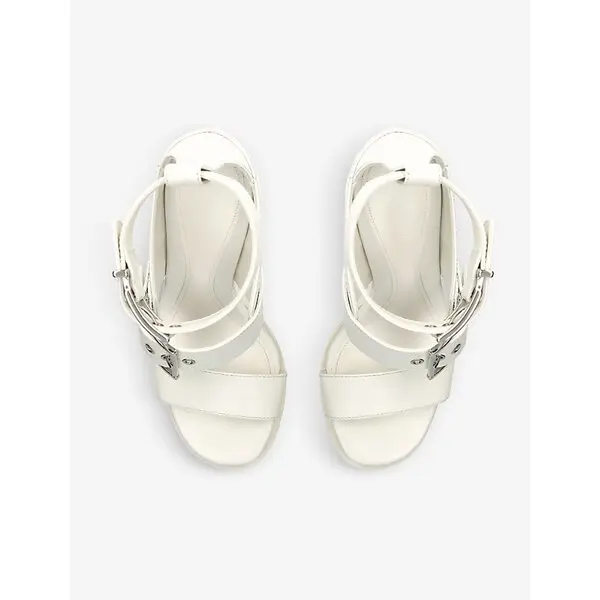 Alexander McQueen Punk Buckle-embellished Leather Platform Sandals