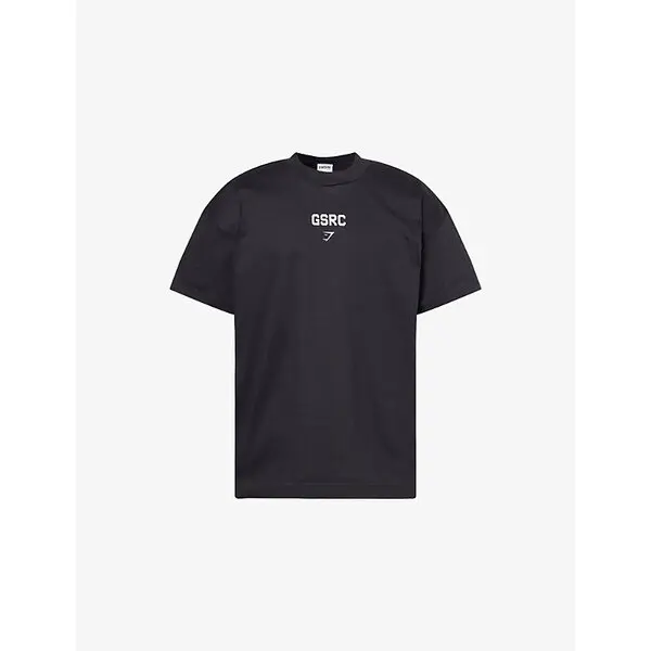 GYMSHARK Gsrc Oversized-fit Cotton T-shirt - Gs Black