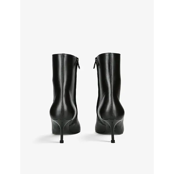Alexander McQueen Leather Heeled Ankle Boots