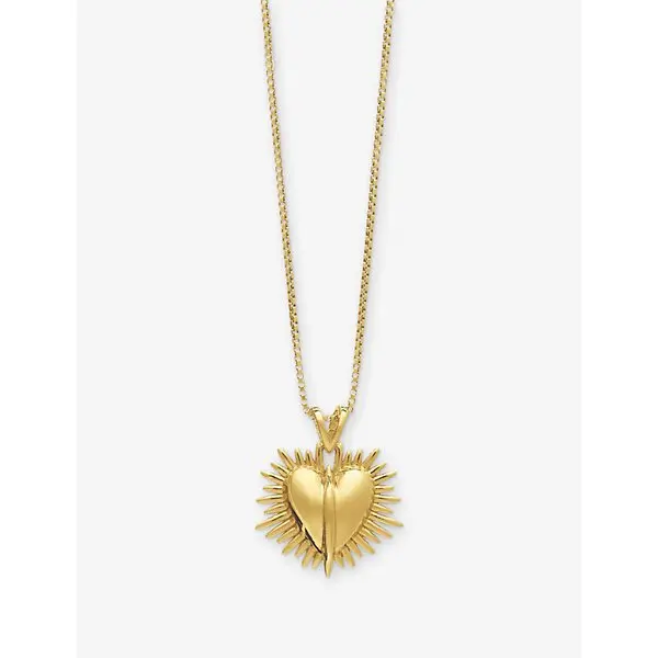RACHEL JACKSON Heart Pendant Necklace - Gold