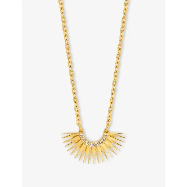 RACHEL JACKSON Mini Rising Sun Necklace - Gold