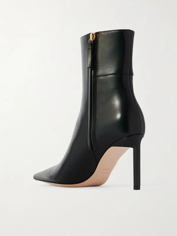 TOM FORD Julianne Embellished Leather Ankle Boots