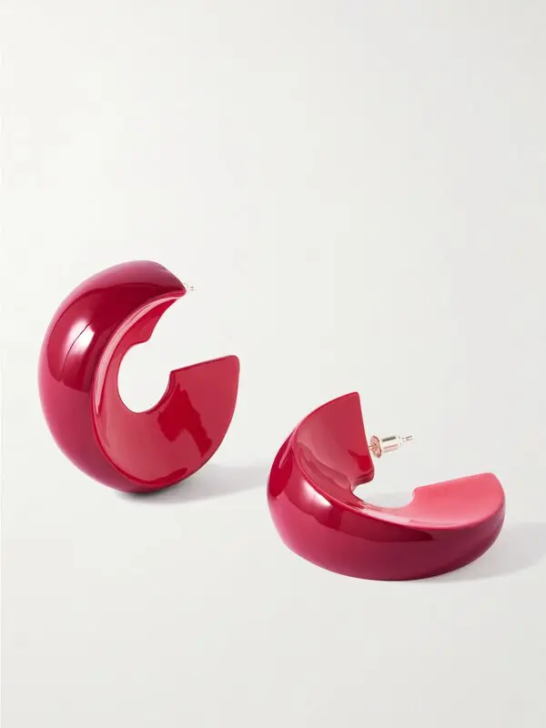 UNCOMMON MATTERS Creole Hoop Earrings - Pink