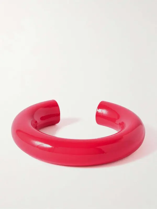 UNCOMMON MATTERS Swell Wood Cuff - Bright Pink