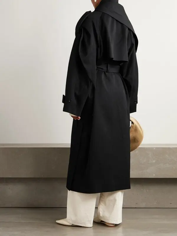 RÓHE Scarf-effect Wool Trench Coat
