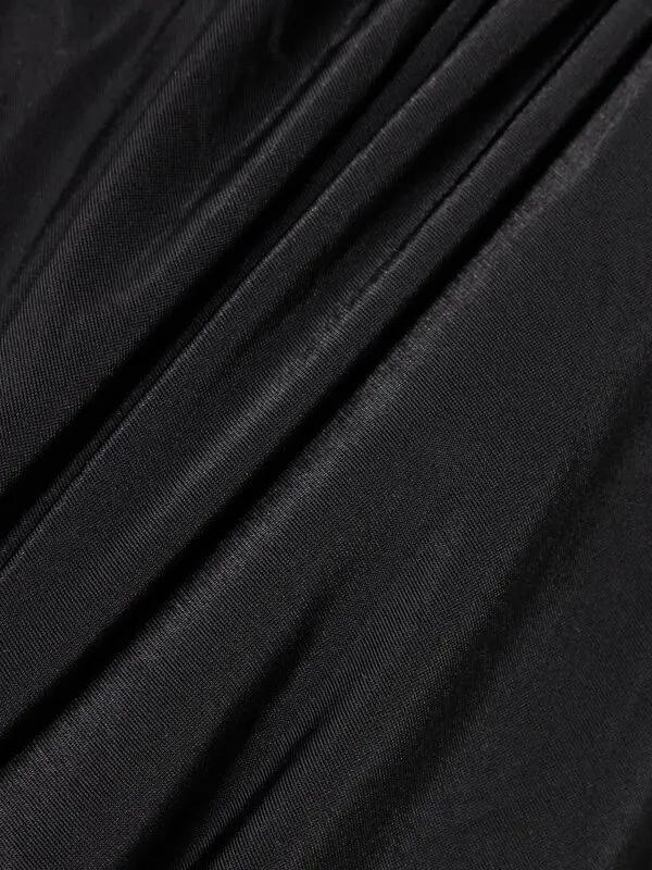Buy MAYGEL CORONEL Batista Draped Cape-effect Maxi Dress - Black At 50% Off  | Editorialist