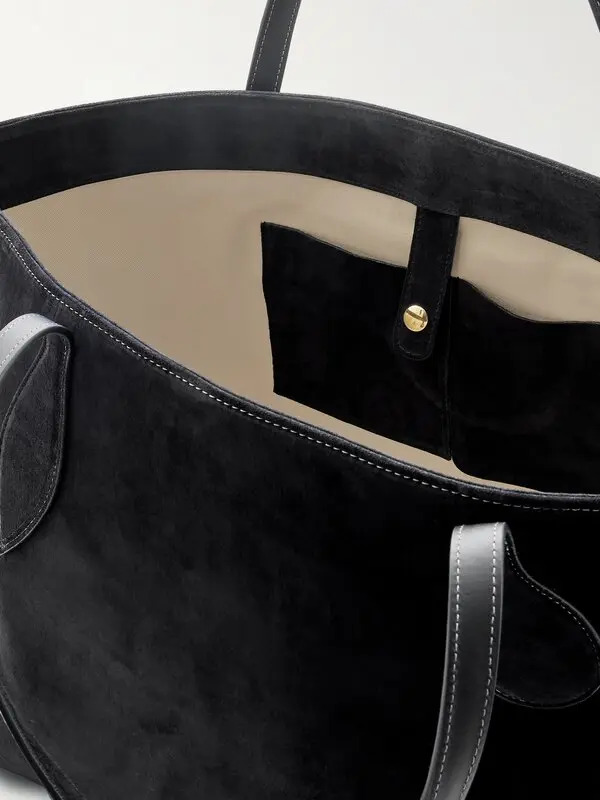 LIFFNER Mega Sprout Suede Tote - Black