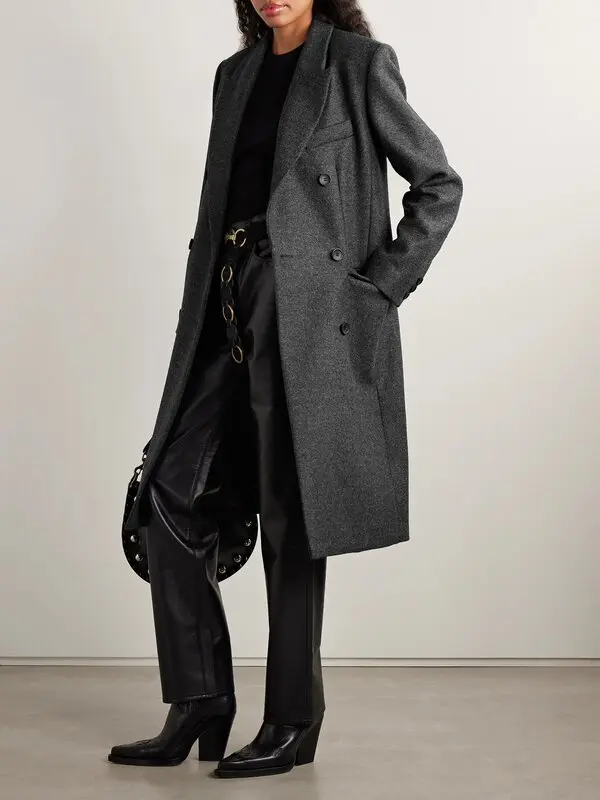 Isabel Marant Irene Double-breasted Wool-felt Coat