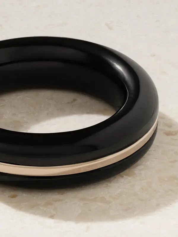 BY PARIAH Essential Stacking Onyx Ring - Black