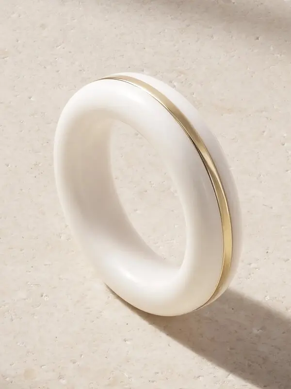 BY PARIAH The Essential Stacking Agate Ring - White