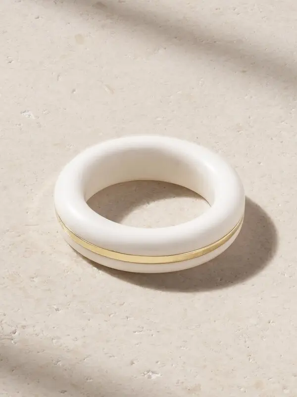 BY PARIAH The Essential Stacking Agate Ring - White