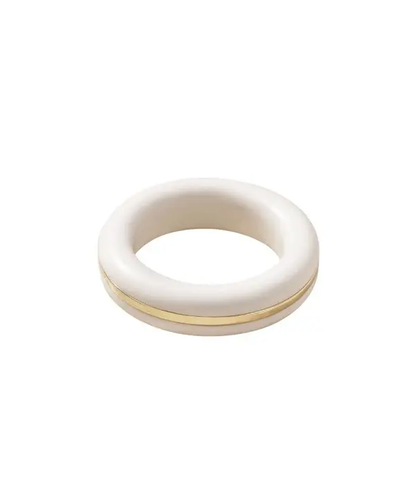 BY PARIAH The Essential Stacking Agate Ring - White