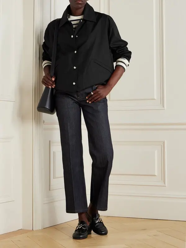 JIL SANDER Cropped High-rise Flared Jeans