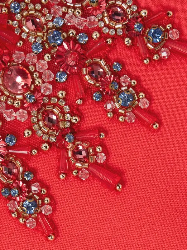 Jenny Packham Eclipse Crystal And Bead-embellished Crepe Gown