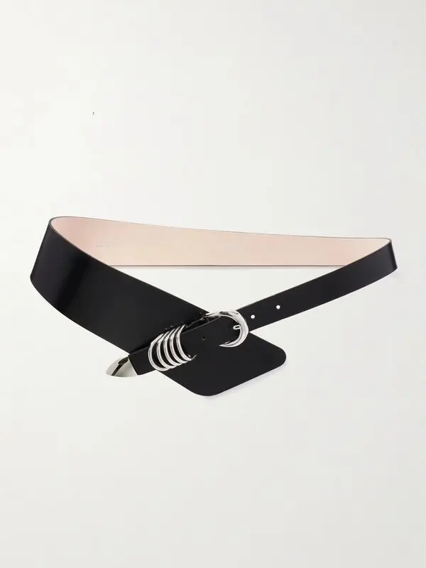 DEHANCHE Alcott Leather Belt - Black