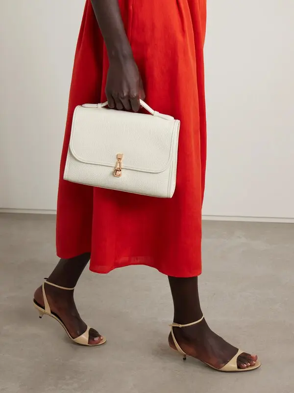 Gabriela Hearst Leonora Medium Textured-leather Tote - Ivory