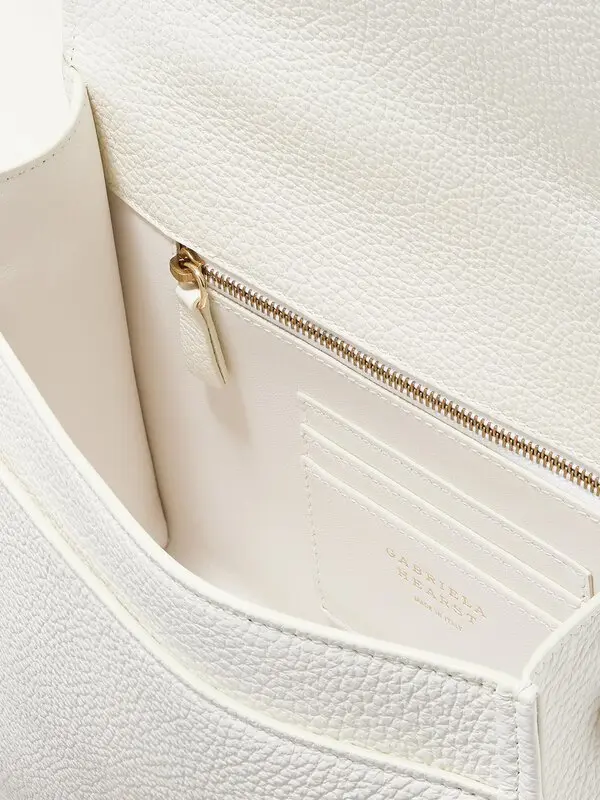 Gabriela Hearst Leonora Medium Textured-leather Tote - Ivory