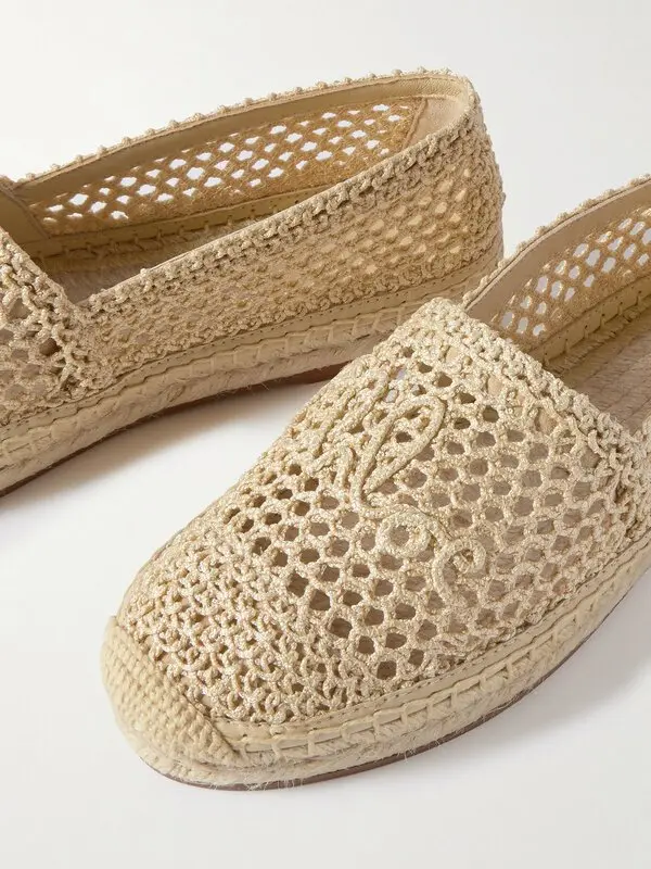 Chloé Isla Crocheted Espadrilles