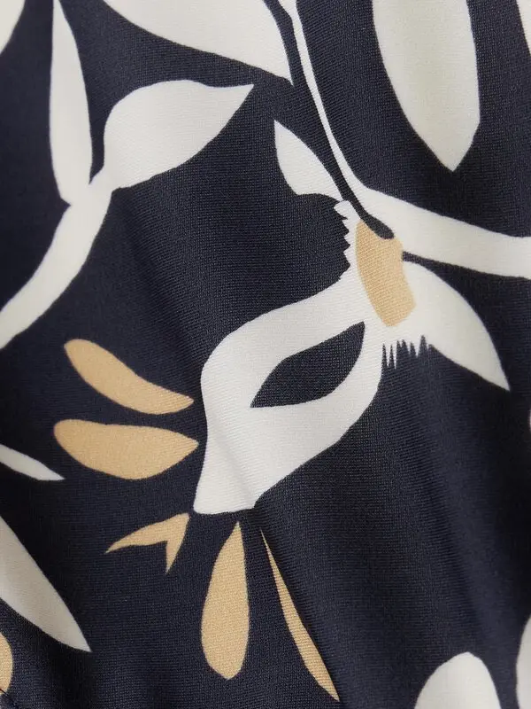 La DoubleJ Printed Halterneck Swimsuit