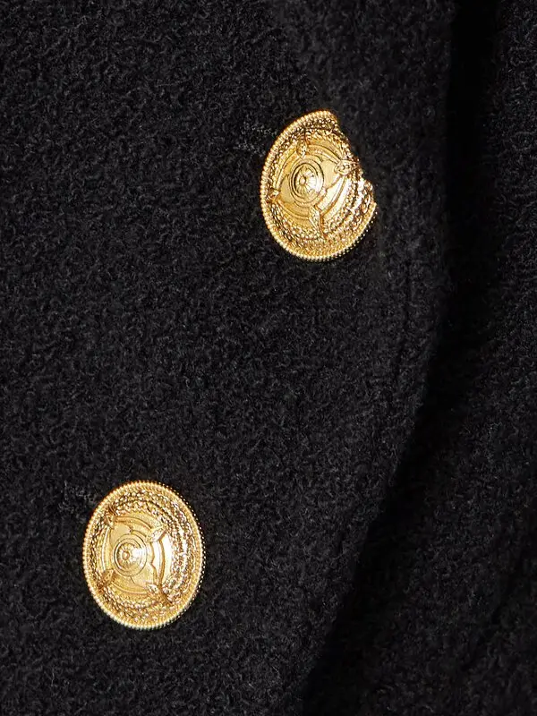 Chloé Double-breasted Wool-blend Bouclé Blazer