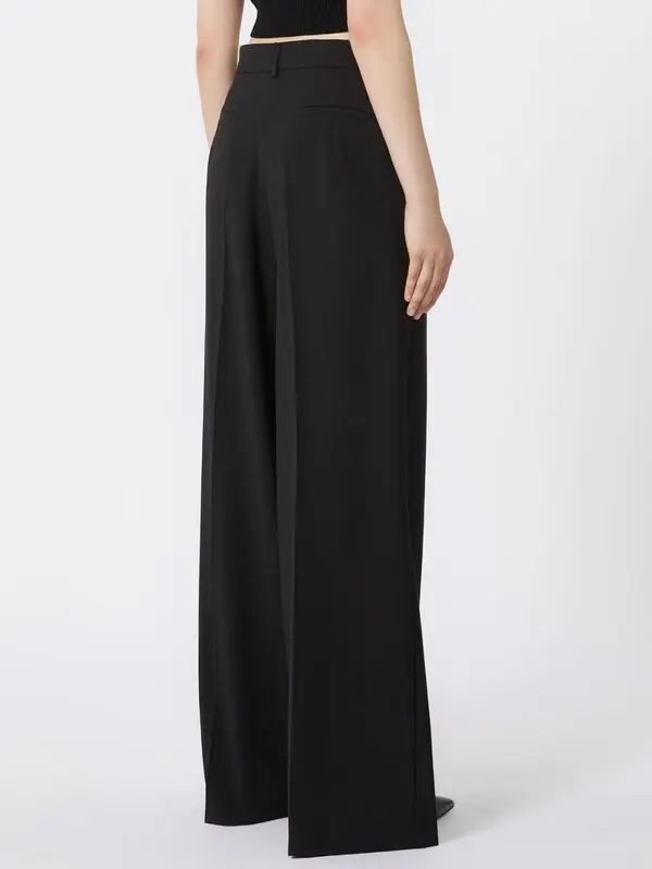 Max Mara Oversized Stretch Wool Trousers
