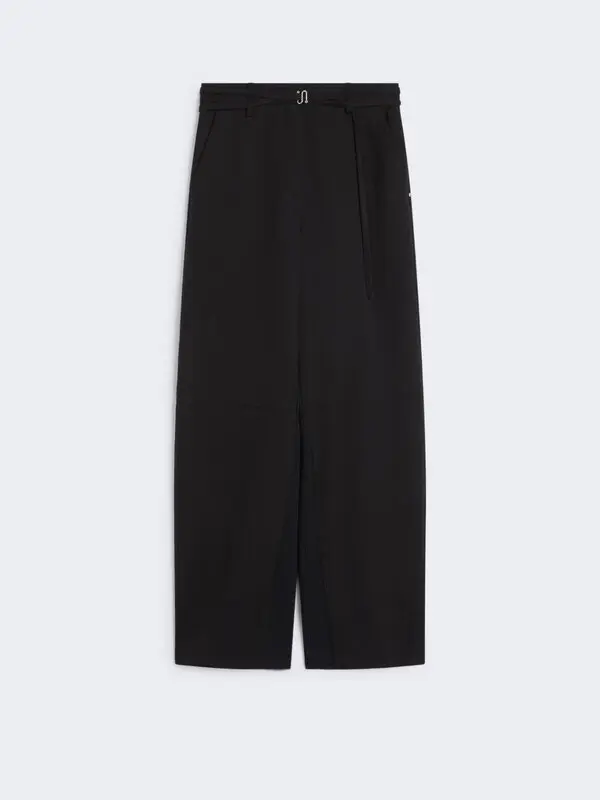 Max Mara Straight Trousers With Knit Detail