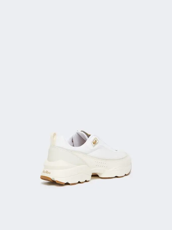 Max Mara Running Shoes In Technical Fabric And Leather