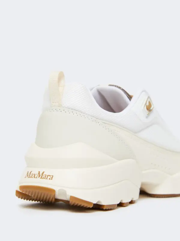 Max Mara Running Shoes In Technical Fabric And Leather