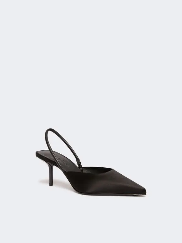 Max Mara Viscose And Silk Slingbacks