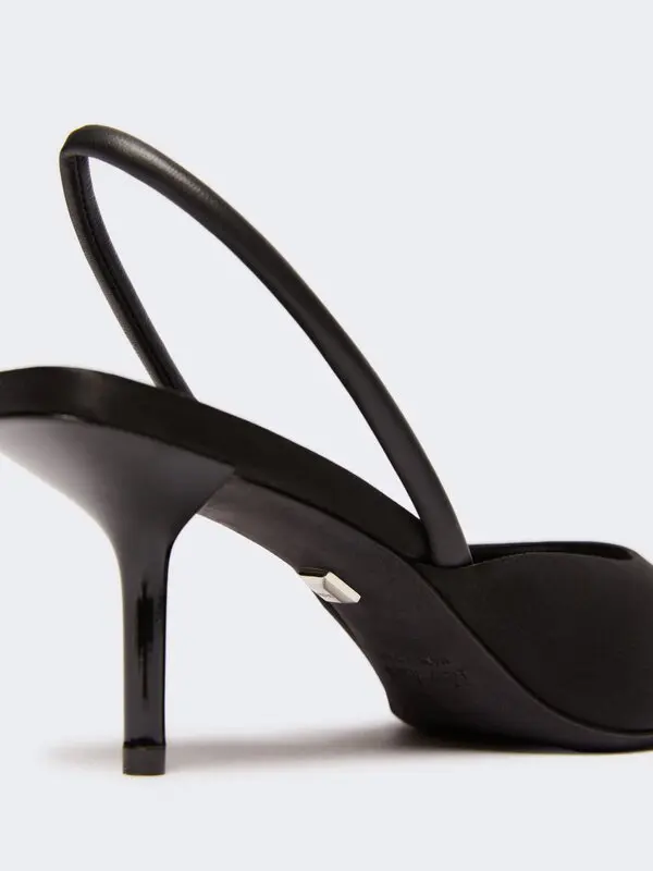 Max Mara Viscose And Silk Slingbacks
