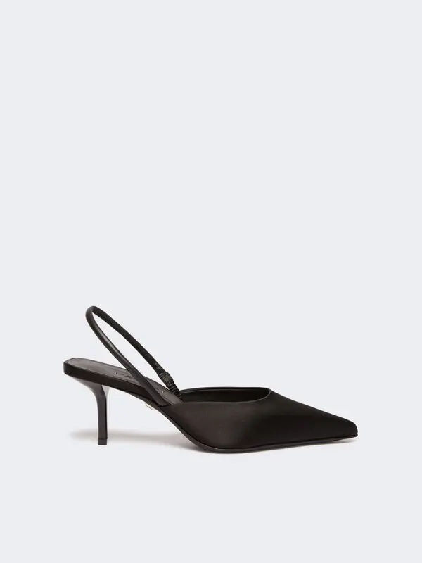 Max Mara Viscose And Silk Slingbacks