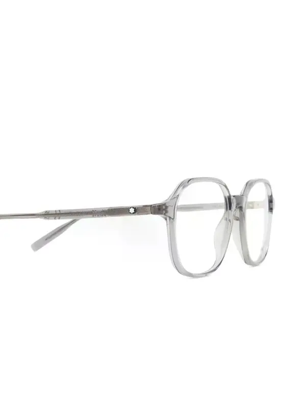 Montblanc Square-frame Glasses - Grey
