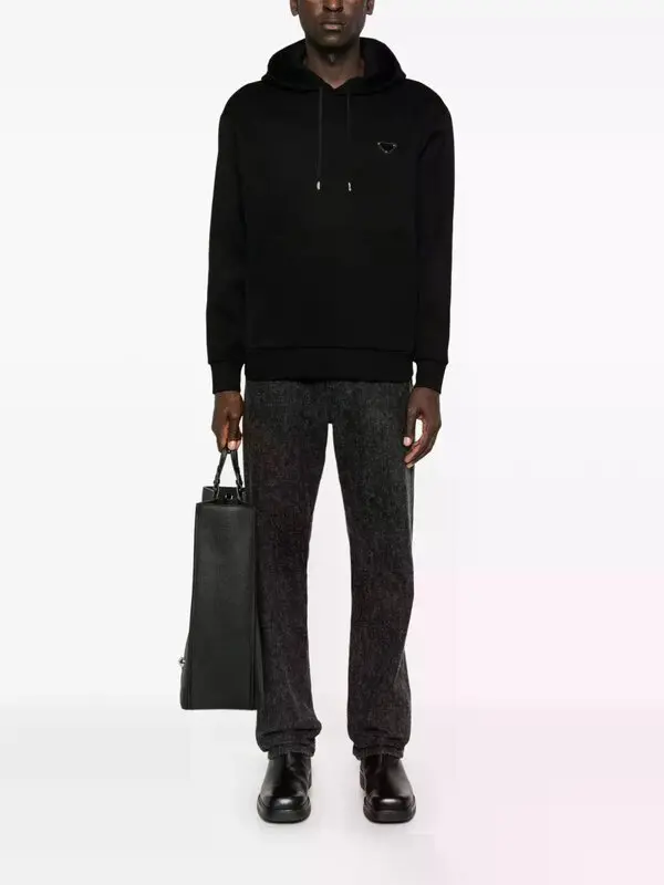 Prada Triangle-logo Hoodie