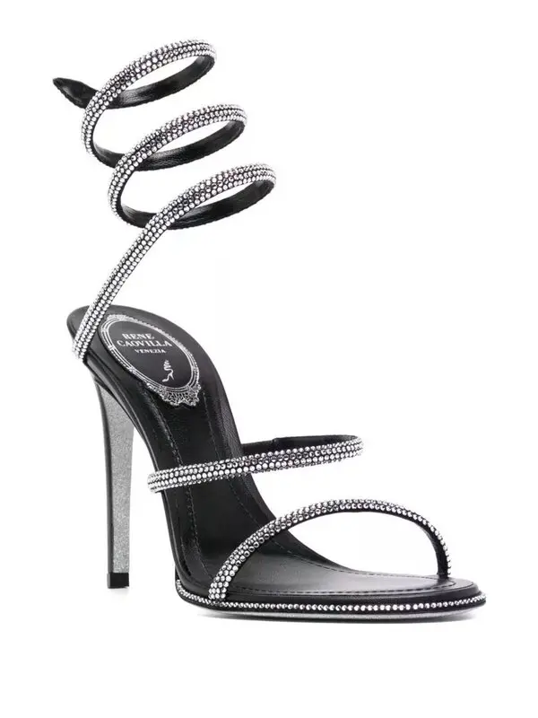 Rene Caovilla Cleo Rhinestone Embellished Sandals