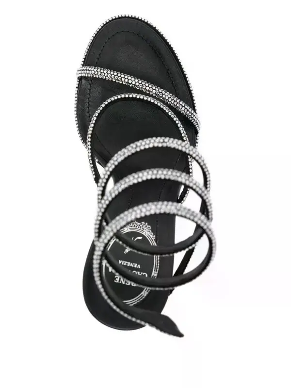 Rene Caovilla Cleo Rhinestone Embellished Sandals