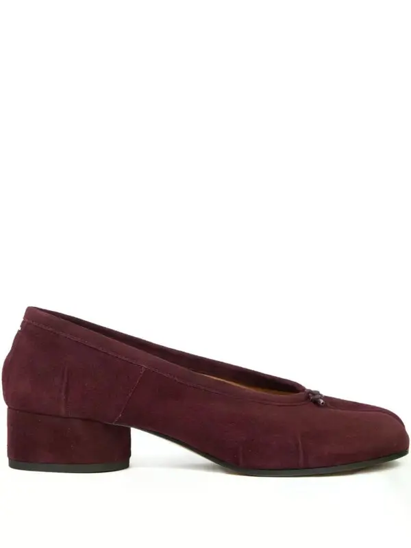 MAISON MARGIELA Tabi Block-heel Suede Pumps